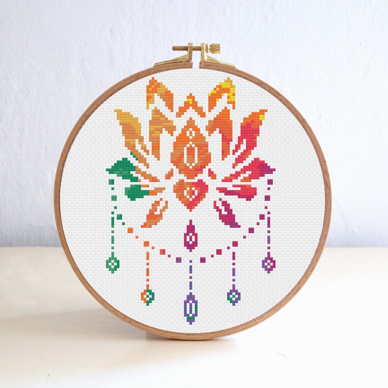Mandala Cross Stitch Pattern Set , Buddha Cross Stitch Silhouette Pack ...