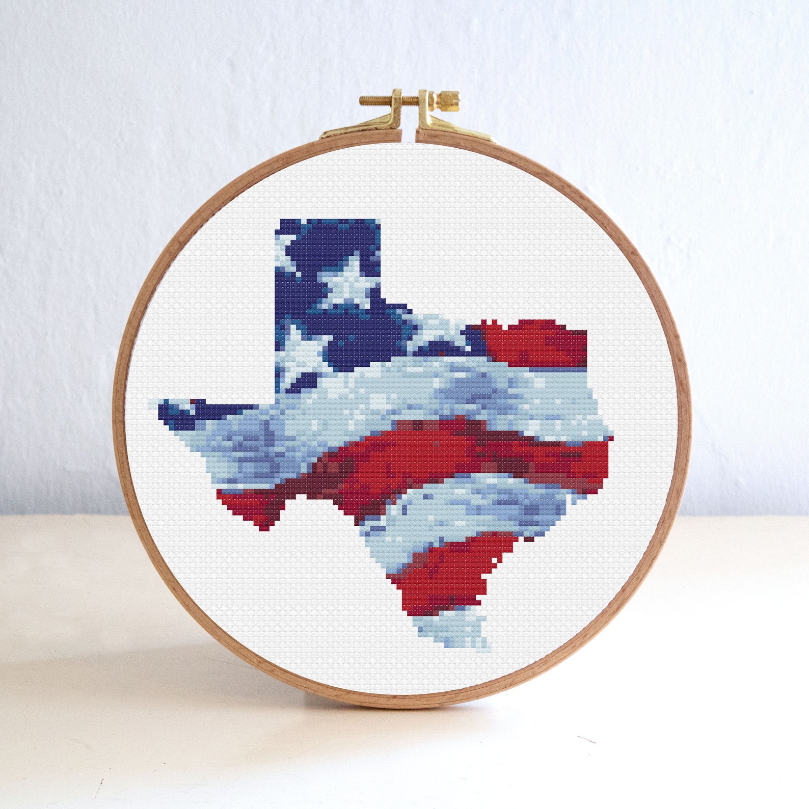 Texas State Cross Stitch Pattern United States Flag Cross - Etsy