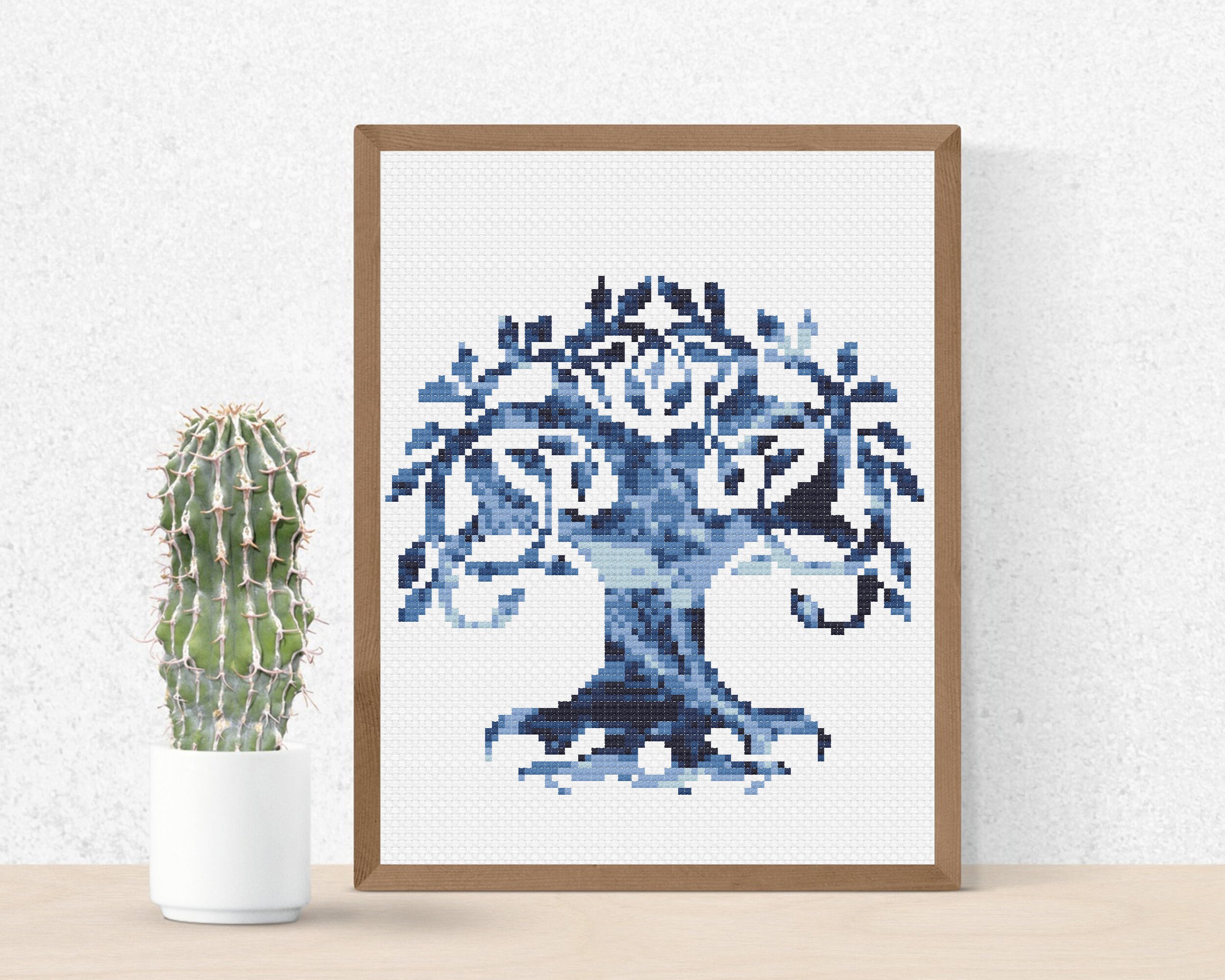 Celtic Tree of Life Cross Stitch Pattern Watercolor Cross | Etsy