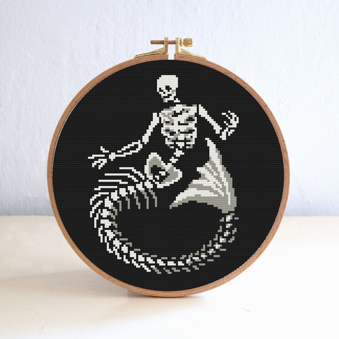 Skeleton Mythical Creatures Cross Stitch Pattern Set Goth - Etsy UK
