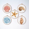Shells in the Beach Sand Cross Stitch Pattern – Coastal Ocean Design ...