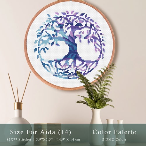 Tree of Life Cross Stitch Pattern - Etsy