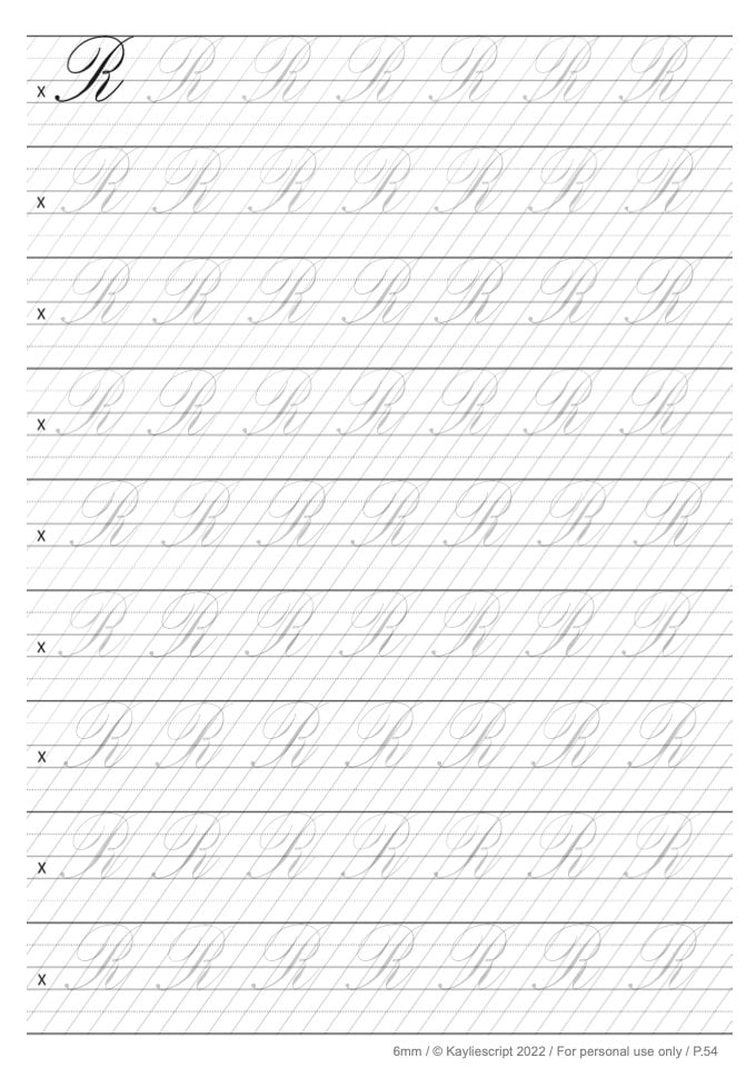 NEW | Copperplate Calligraphy Uppercase Letters - Workbook - Etsy