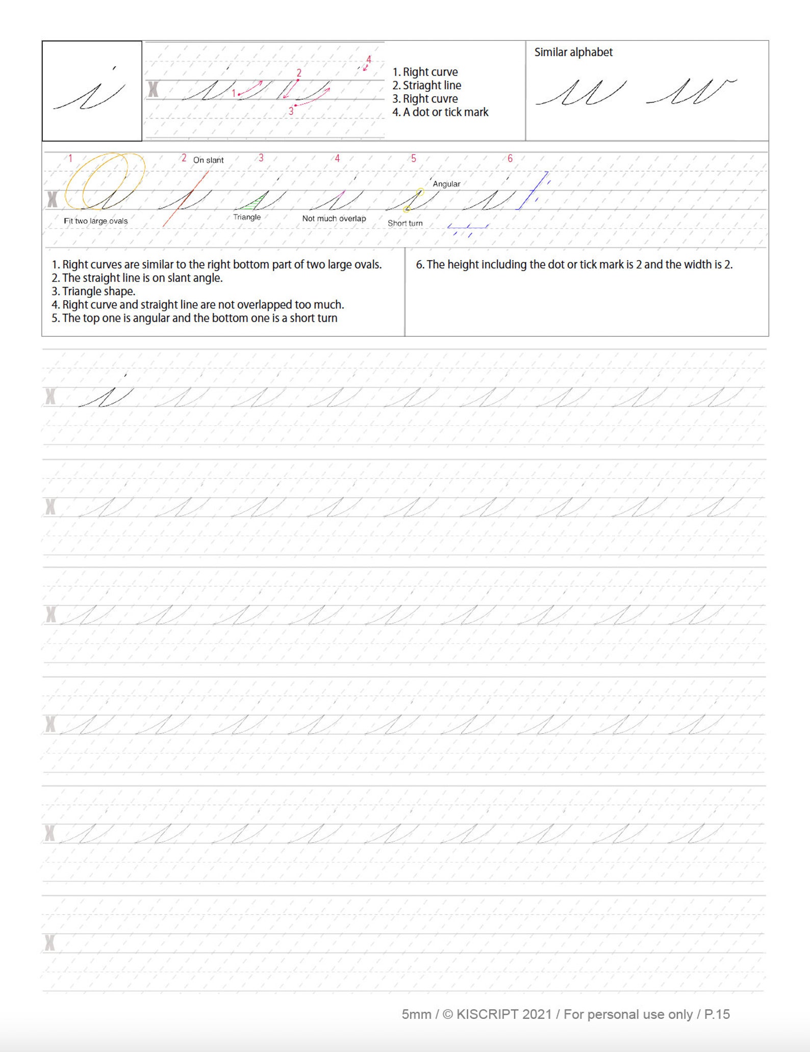 Spencerian Script Practice Sheets (lowercase) - Etsy