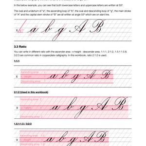 NEW | Copperplate Calligraphy Lowercase Letters - Workbook - Etsy
