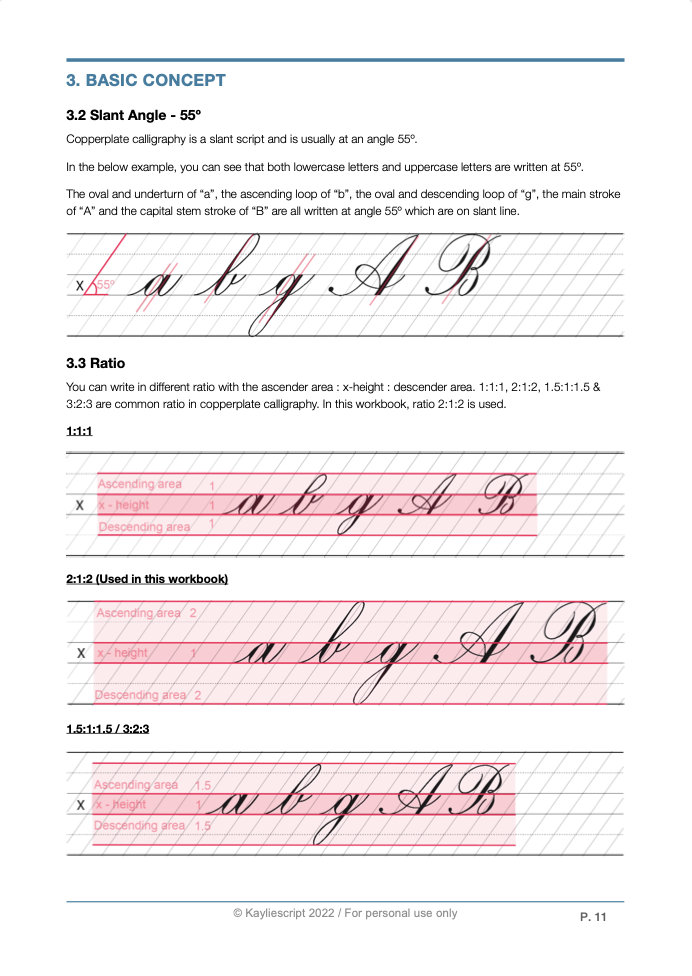 NEW Copperplate Calligraphy Lowercase Letters Workbook - Etsy