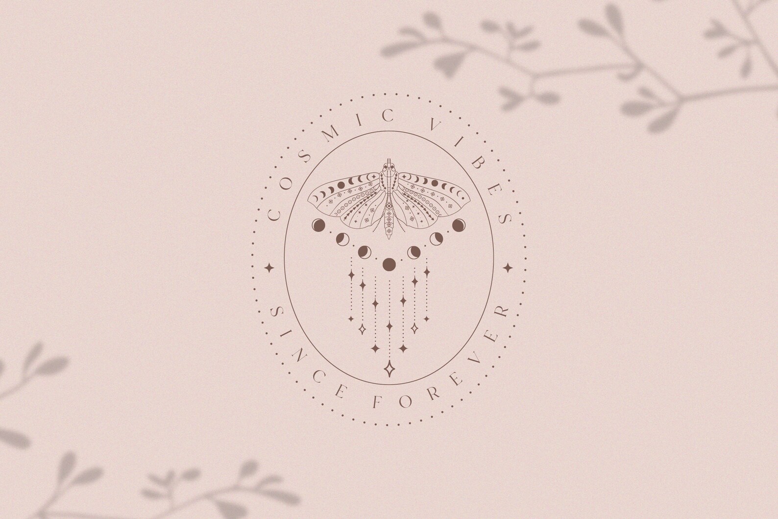 Premade Cosmic Vibes Brand Logo Design for Blog or Small | Etsy