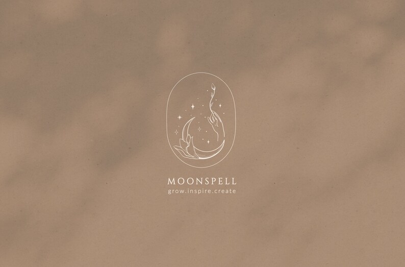Premade Moon Brand Logo and Packaging Design for Blog or Small | Etsy