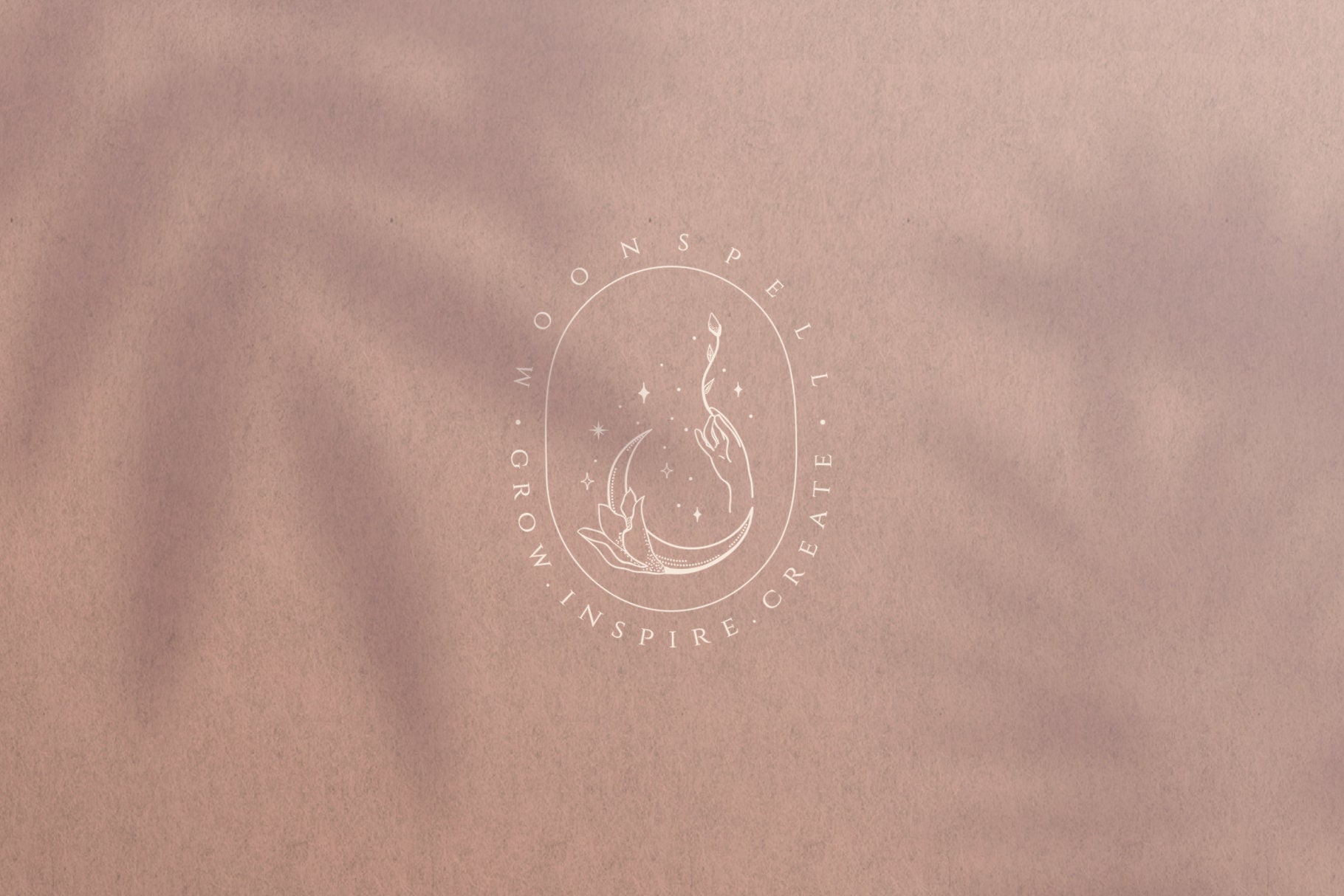 Premade Moon Brand Logo and Packaging Design for Blog or Small Business ...
