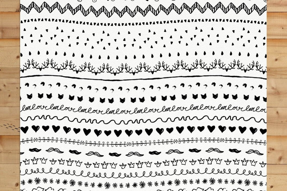 100 Pattern Brushes 9 Graphic Styles. Huge Pack of More Than | Etsy