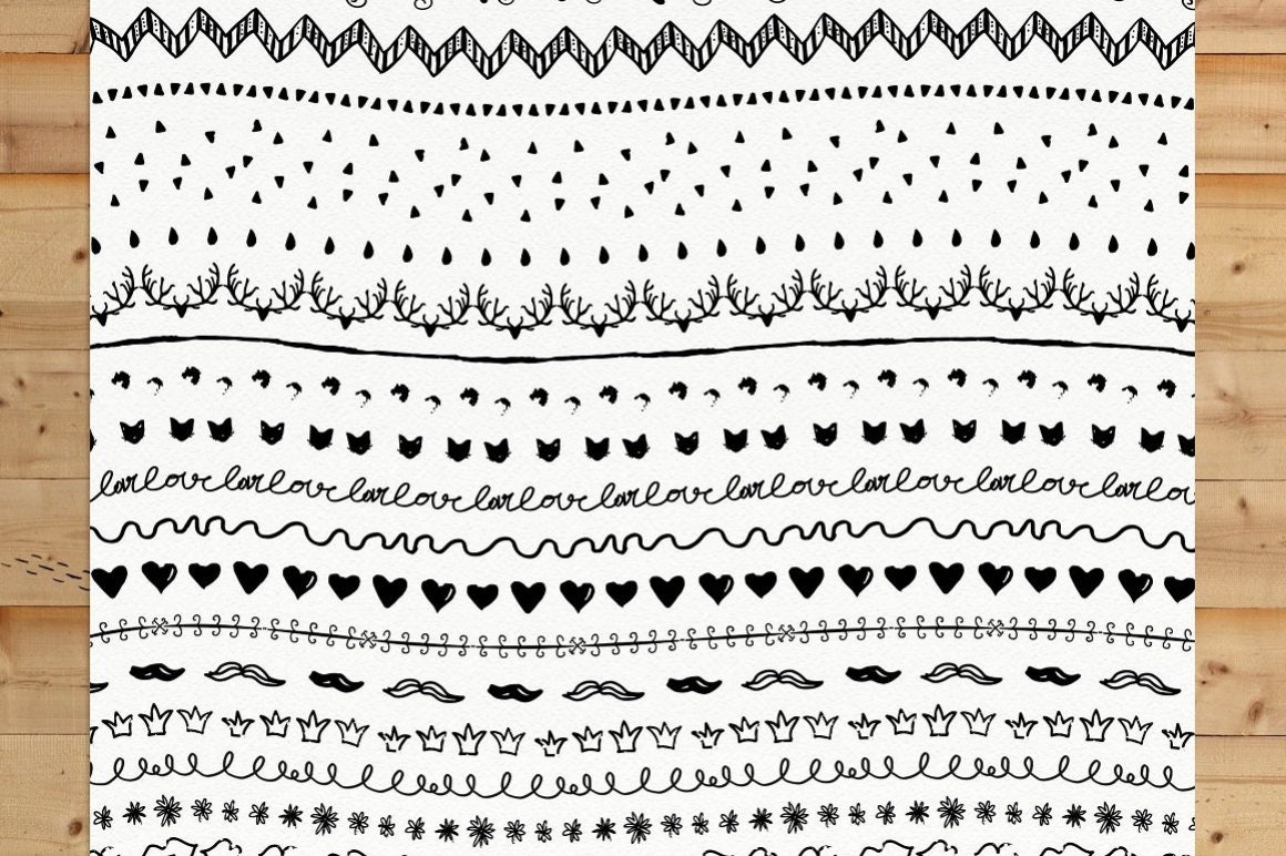 100 Pattern Brushes 9 Graphic Styles. Huge Pack of More Than - Etsy