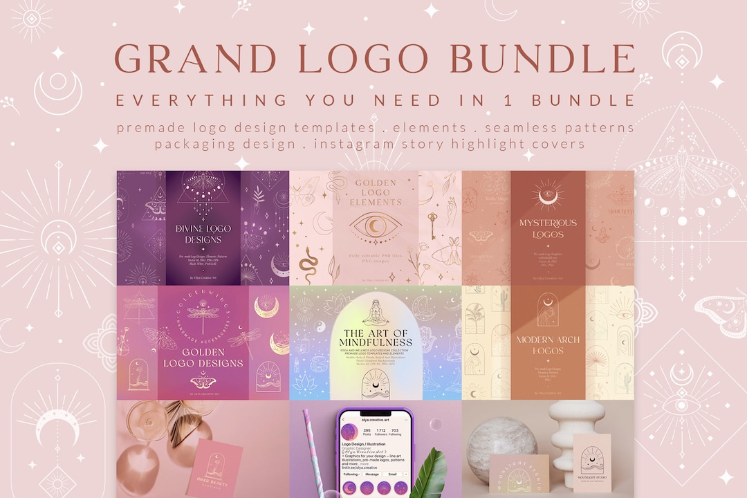 Mystic Sacred Logo Bundle: Editable Templates for Professional and ...