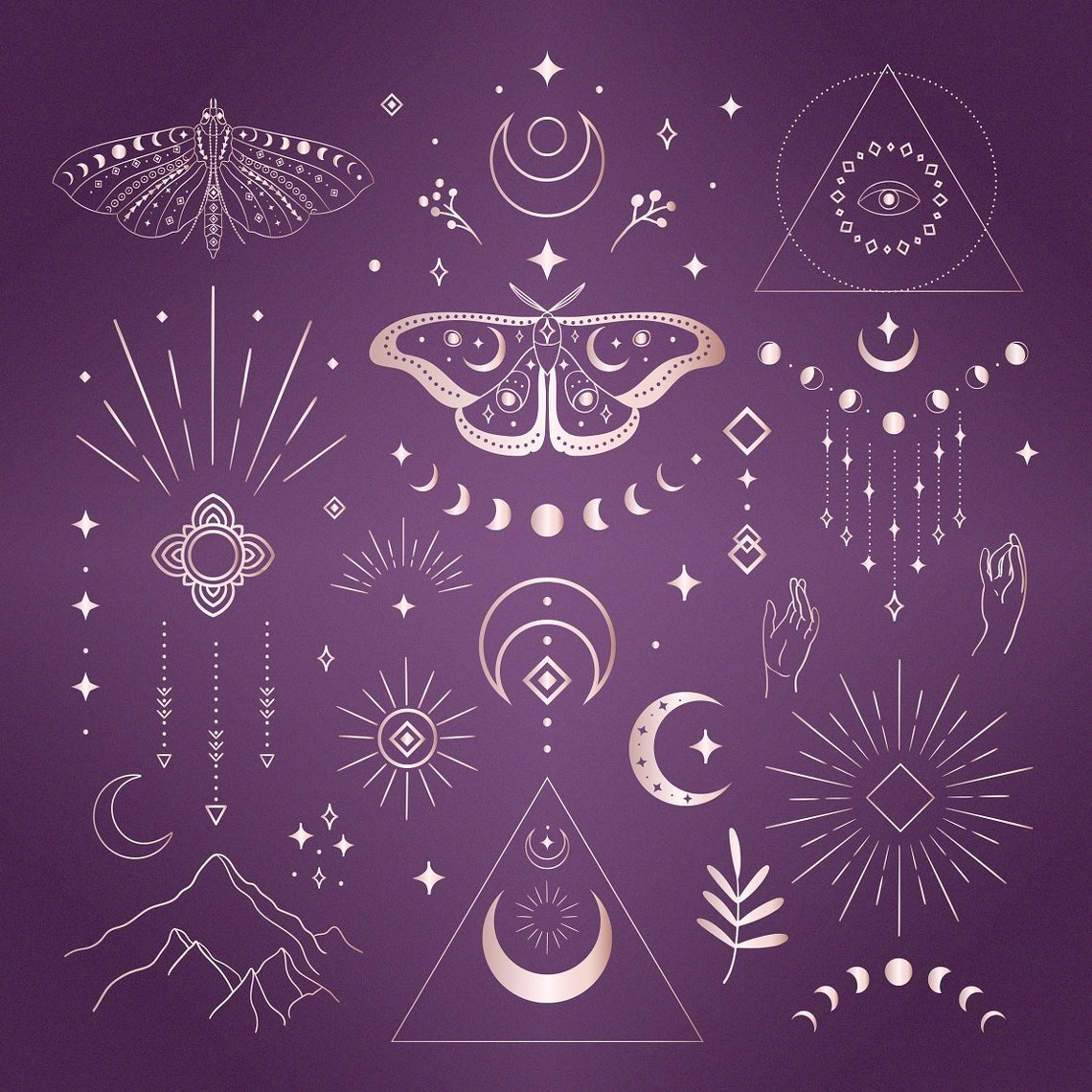 Divine Logo Design Elements. Esoteric Mystic Symbols: Eyes - Etsy