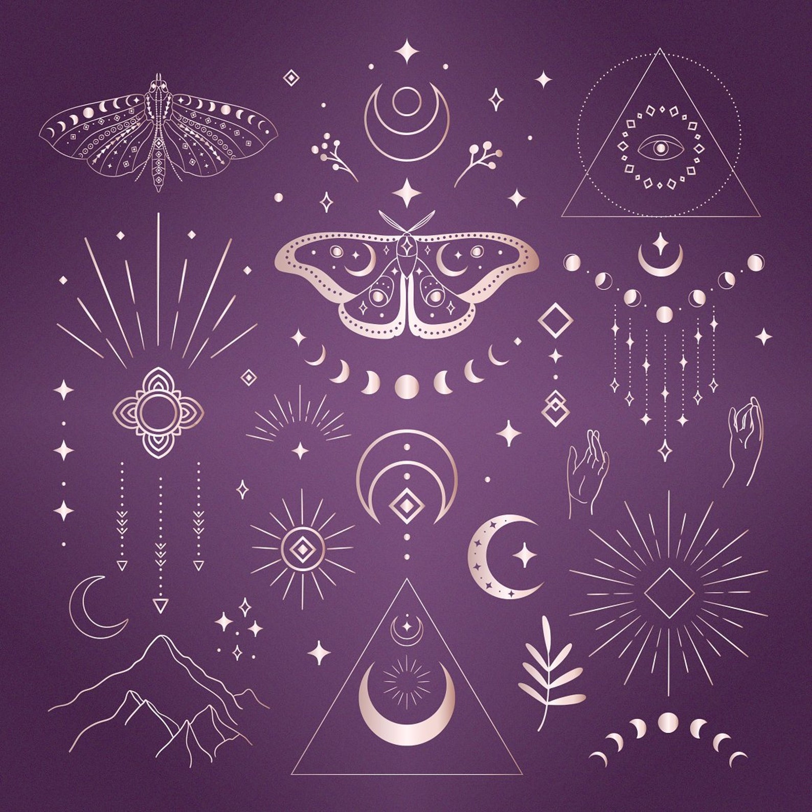 Divine Logo Design Elements. Esoteric mystic symbols: eyes | Etsy