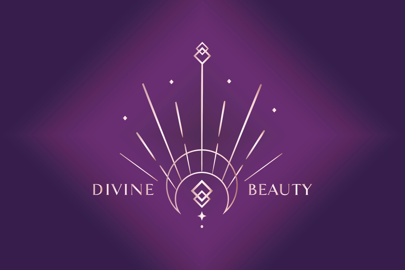 Premade Divine Beauty Brand Logo Design for Blog or Small | Etsy