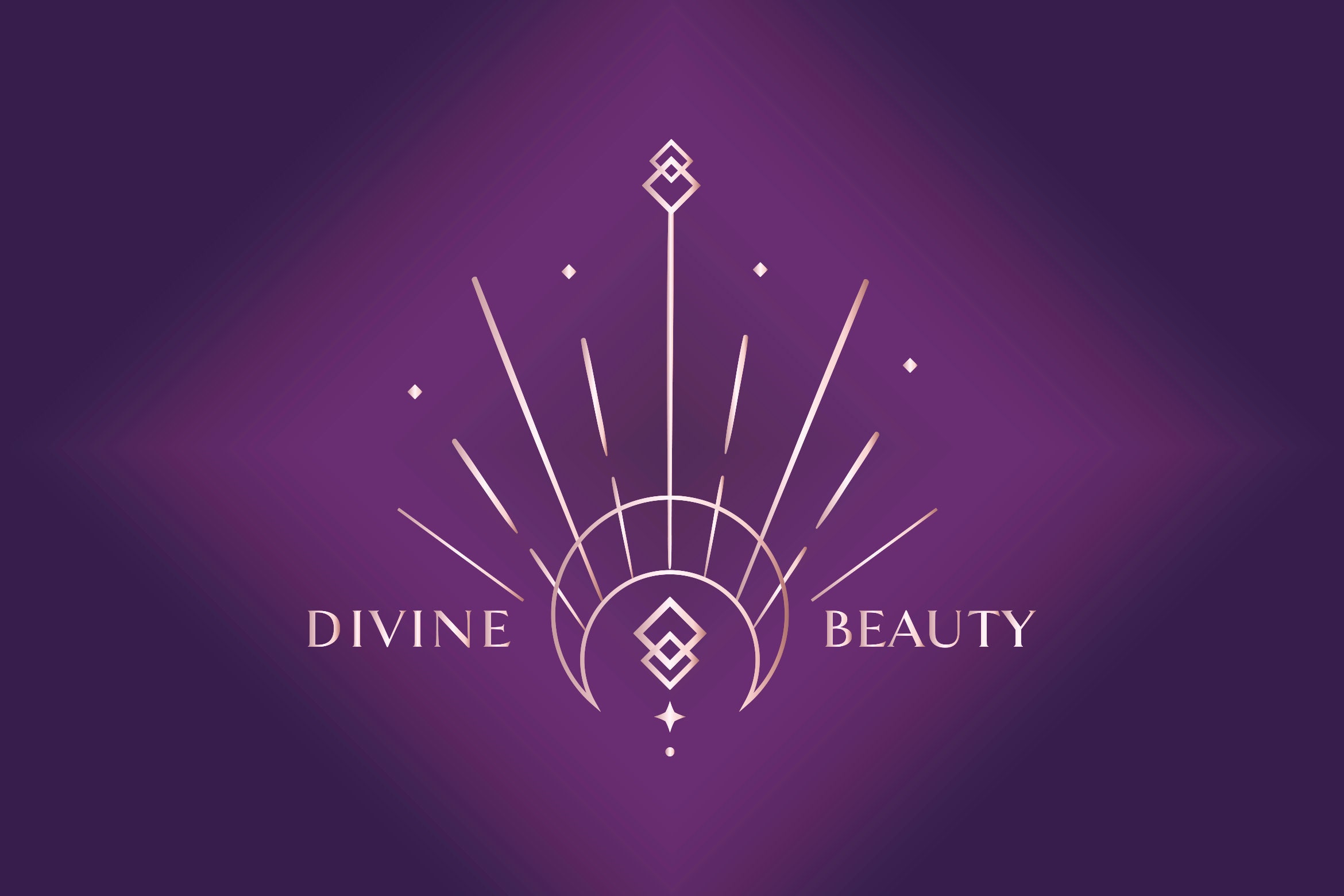 Premade Divine Beauty Brand Logo Design for Blog or Small - Etsy