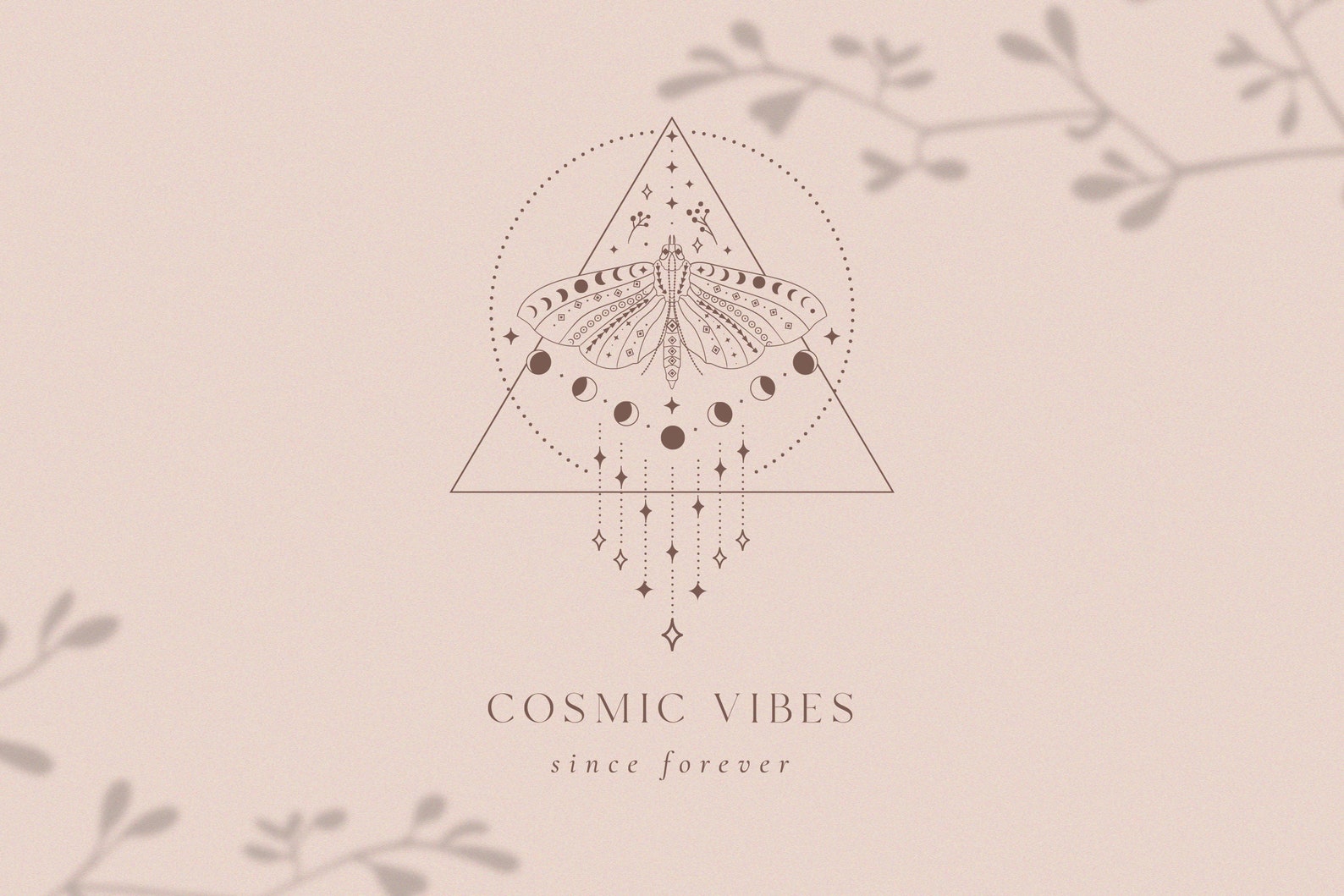 Premade Cosmic Vibes Brand Logo Design for Blog or Small | Etsy
