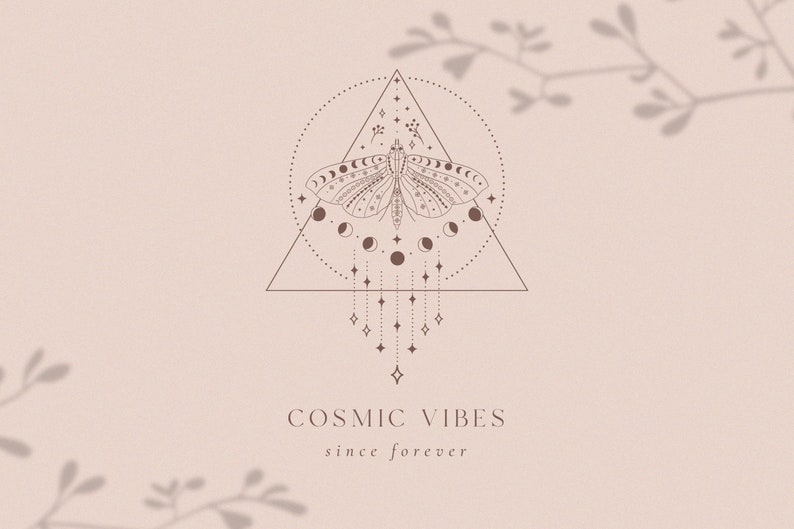 Premade Cosmic Vibes Brand Logo Design for Blog or Small | Etsy