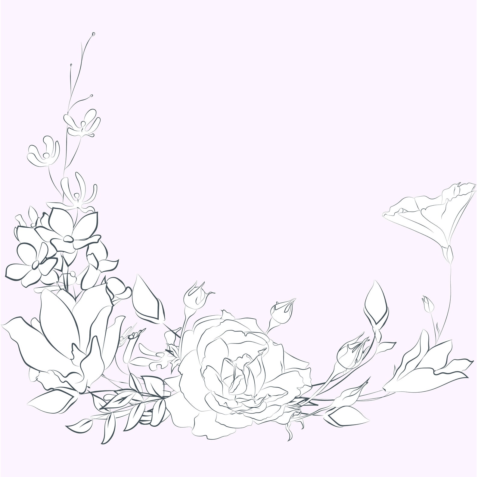 Geometric Vector Floral Frames. SVG EPS PNG. Round Oval - Etsy