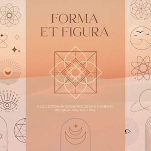 Forms, Shapes Vector Logo Elements. Geometric Forms and Shapes, Vector ...