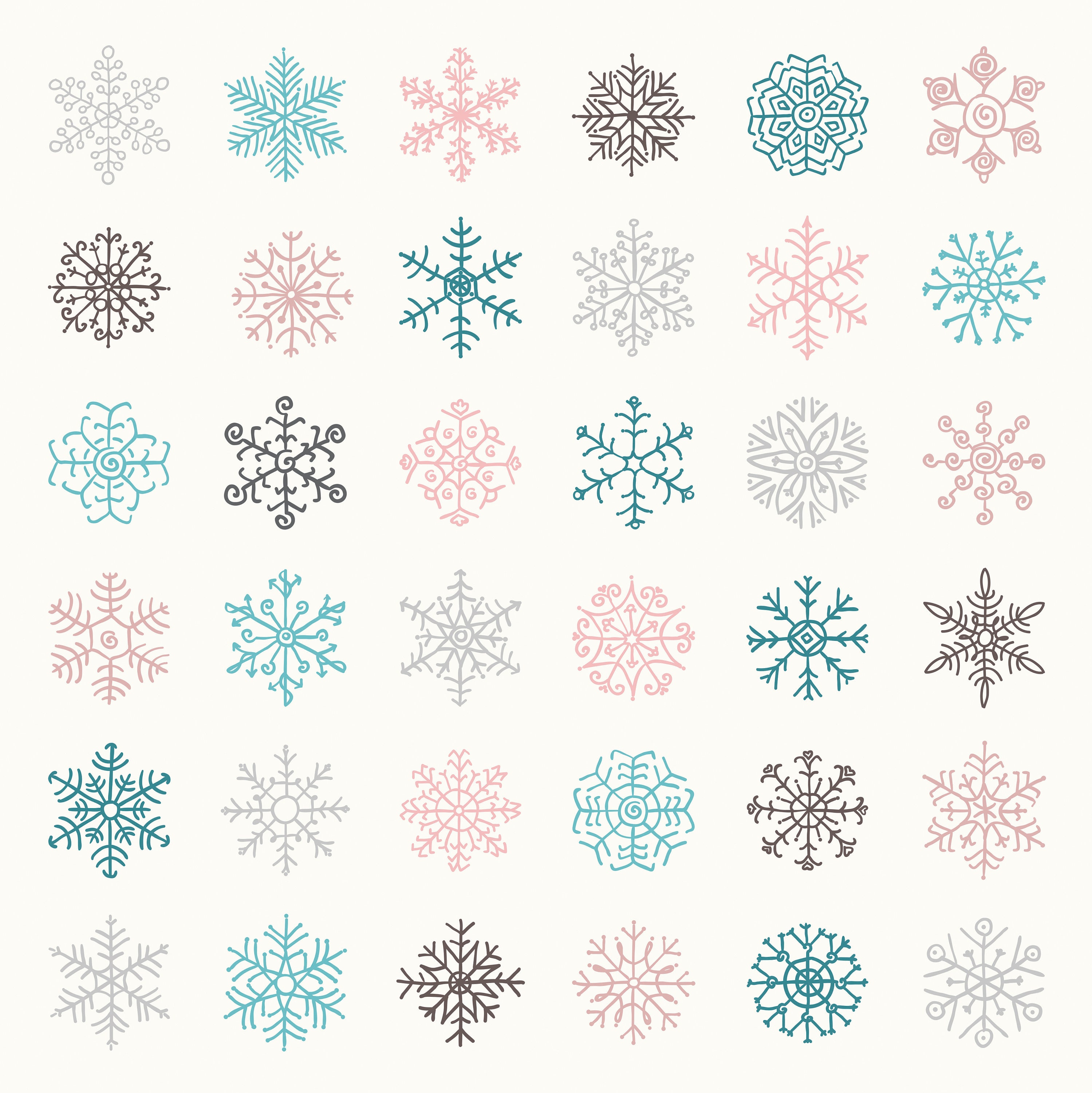 Snowflake Vector Cut Files Snowflake EPS Snowflake - Etsy