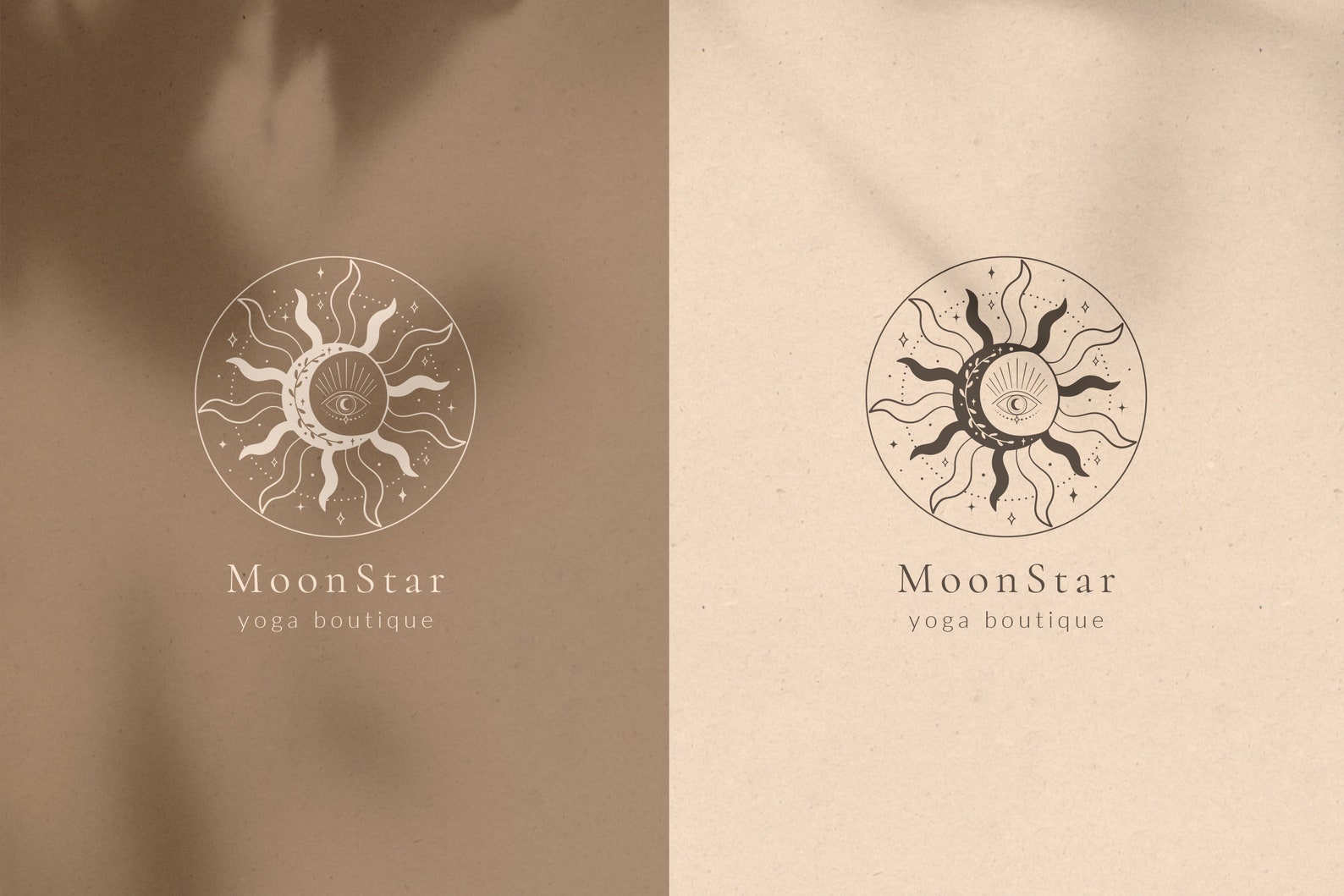 Premade Sun Moon Brand Logo Design for Blog or Small Business | Etsy