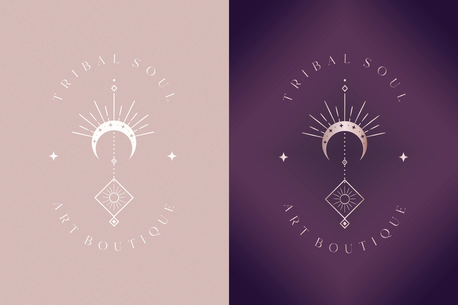 Premade Tribal Soul Brand Logo Design for Blog or Small Business ...