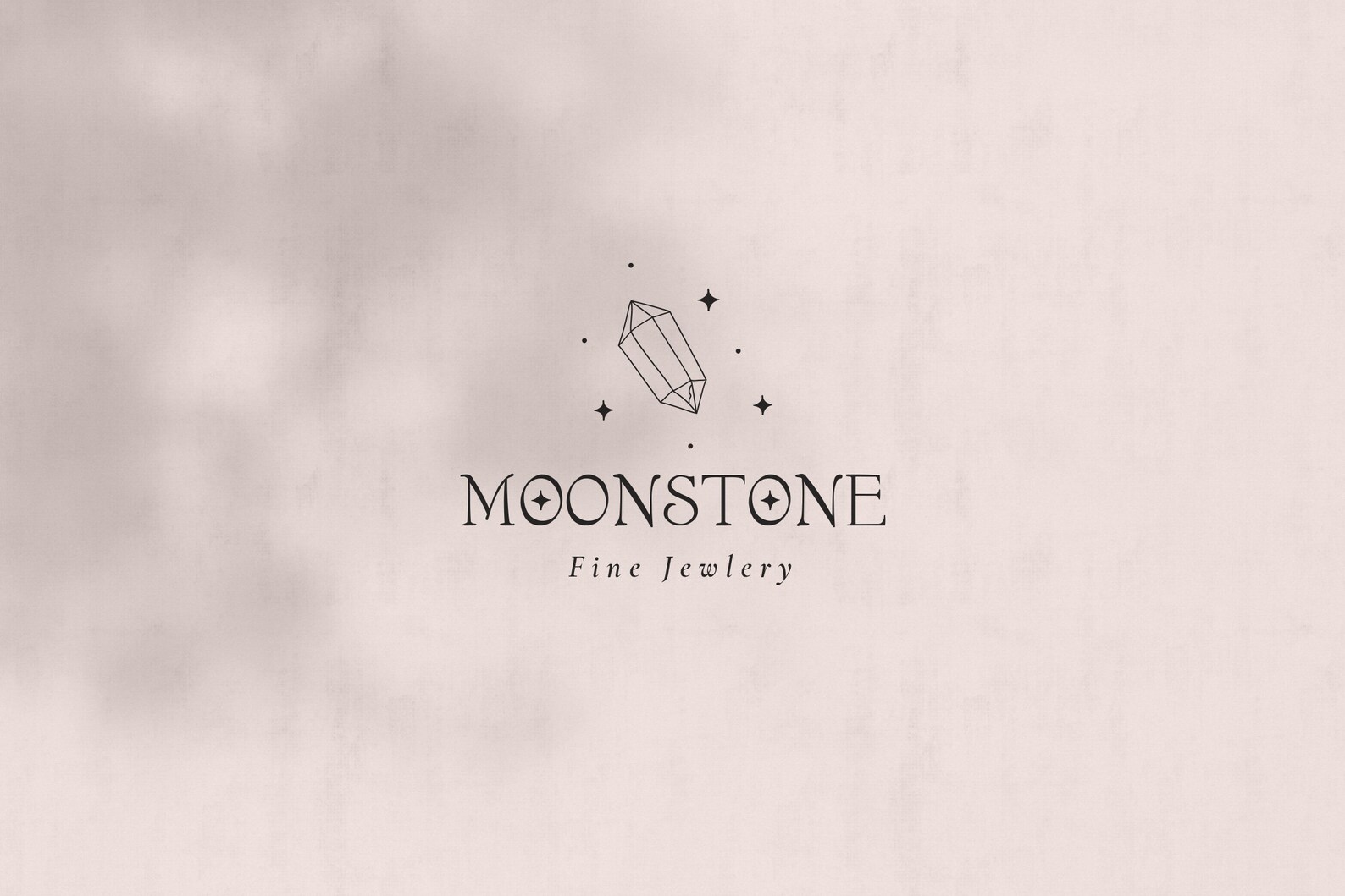 Premade Moonstone Fine Jewelry Brand Logo Design for Blog or - Etsy
