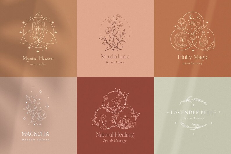 Mysterious Logos Collection. Fully Editable Pre-made Logo Designs ...