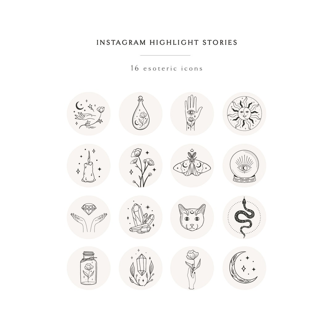 Instagram Highlight Story Templates Icons for Marketing - Etsy
