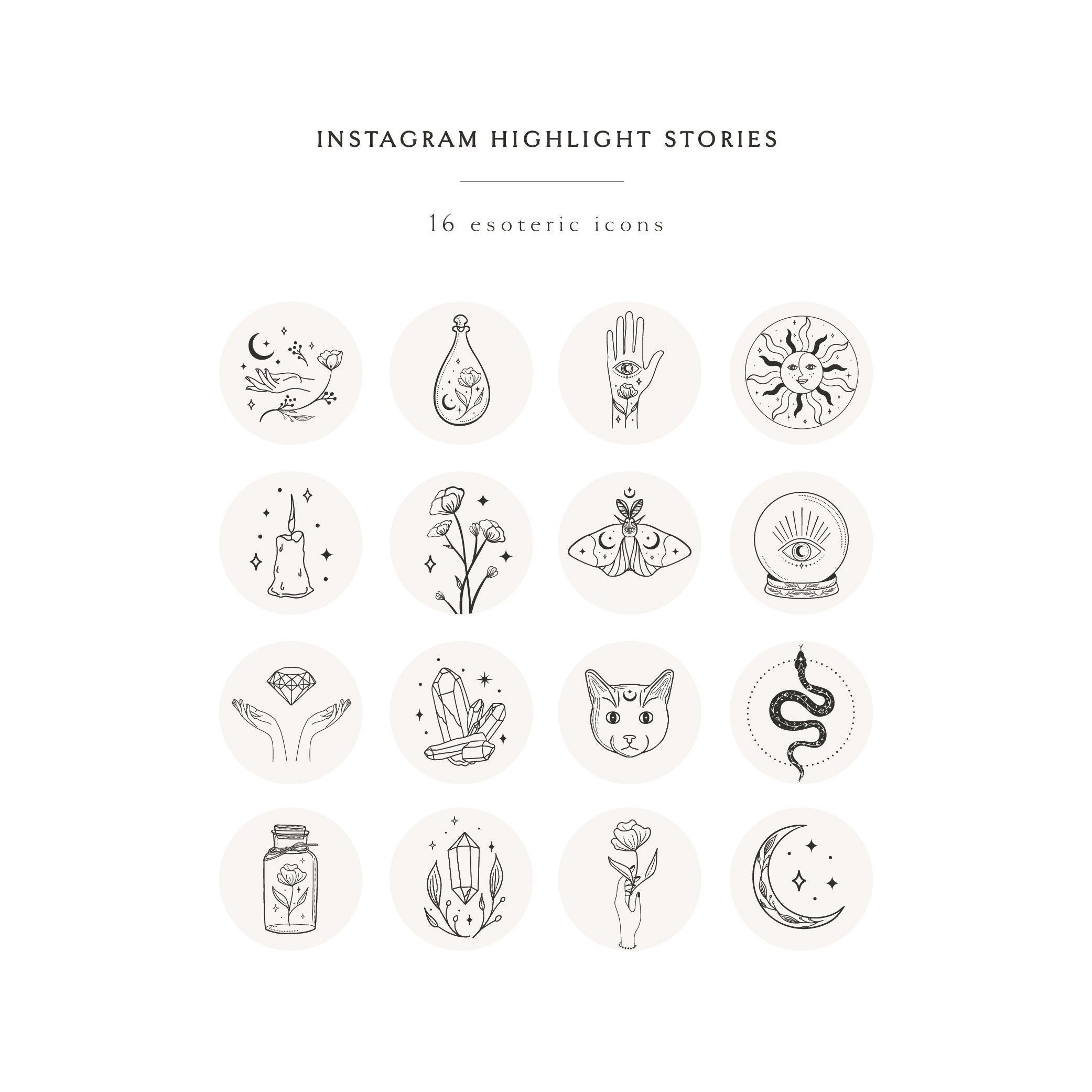 Instagram Highlight Story Templates Icons for Marketing - Etsy
