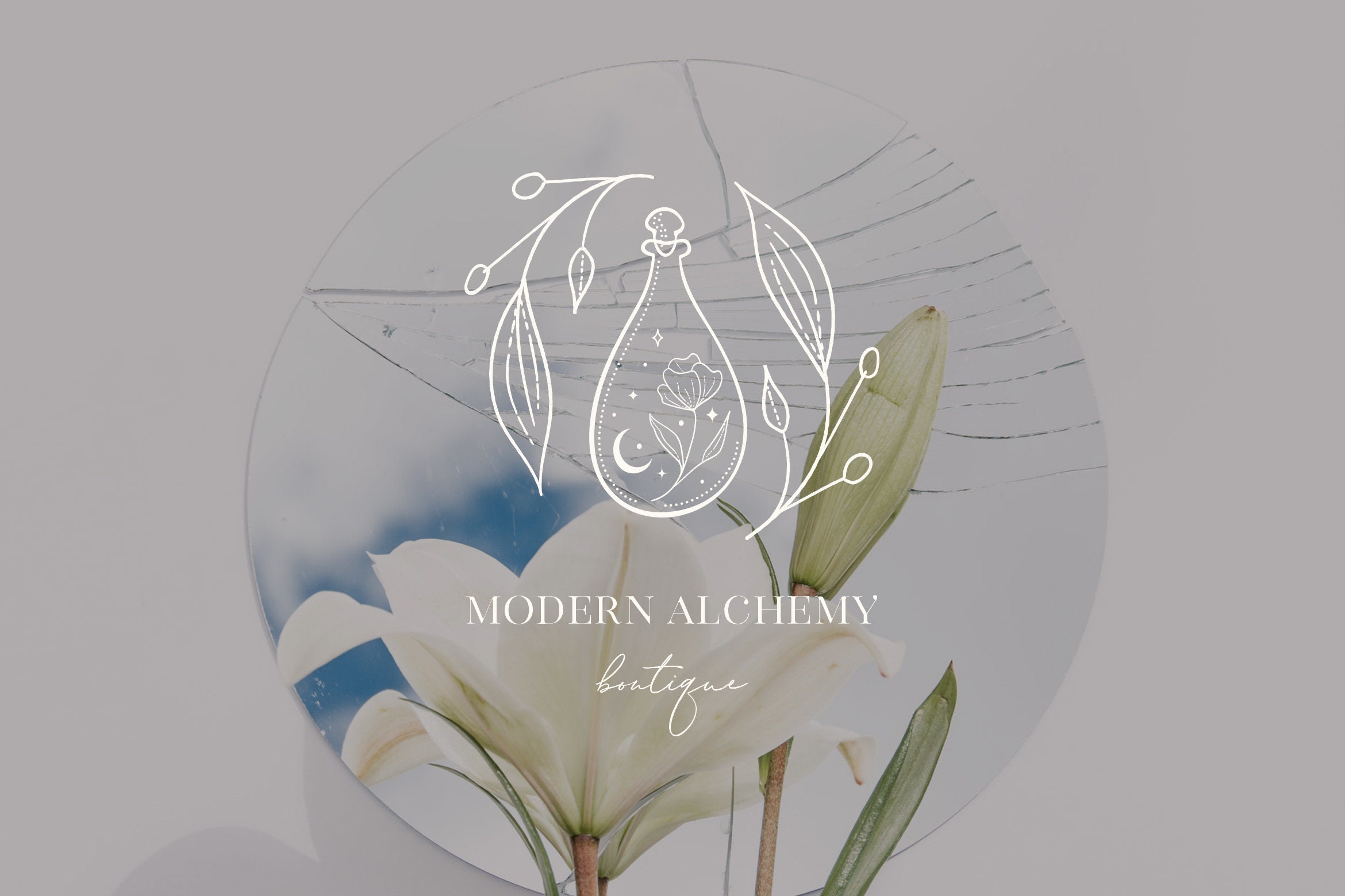 White Logo Designs Illustrations. Premade Logo. Tattoo. Sun | Etsy