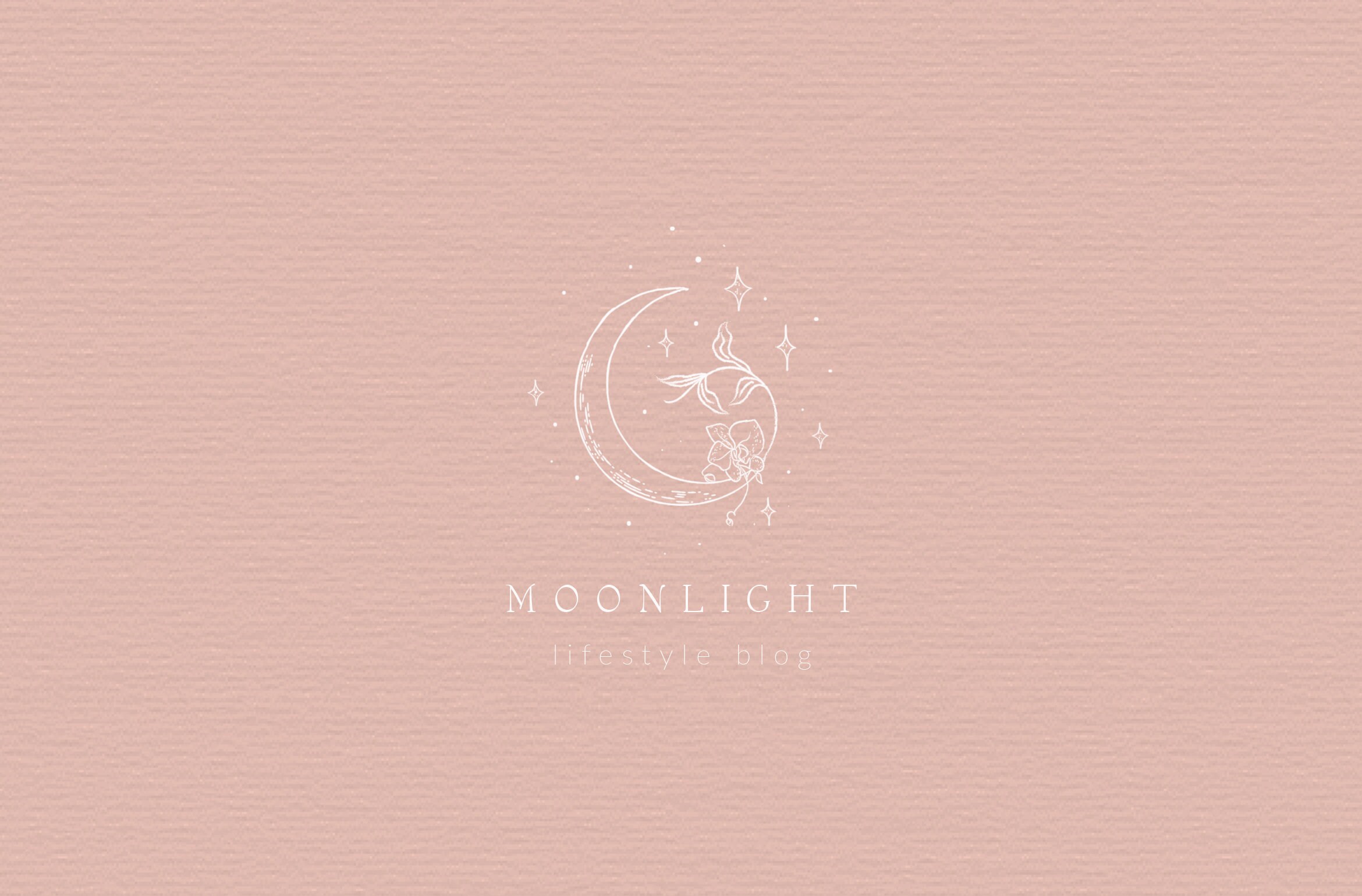 Premade Moon Brand Logo Design for Blog or Small Business | Etsy