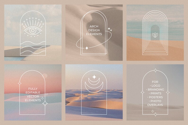 Forms, Shapes Vector Logo Elements. Geometric Forms and Shapes, Vector ...