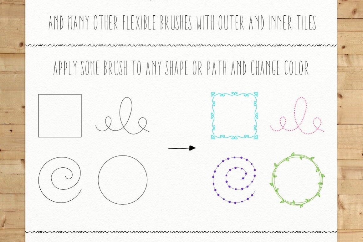 100 Pattern Brushes 9 Graphic Styles. Huge Pack of More Than - Etsy