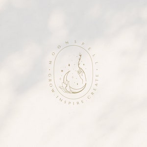 Premade Moon Brand Logo and Packaging Design for Blog or Small Business ...