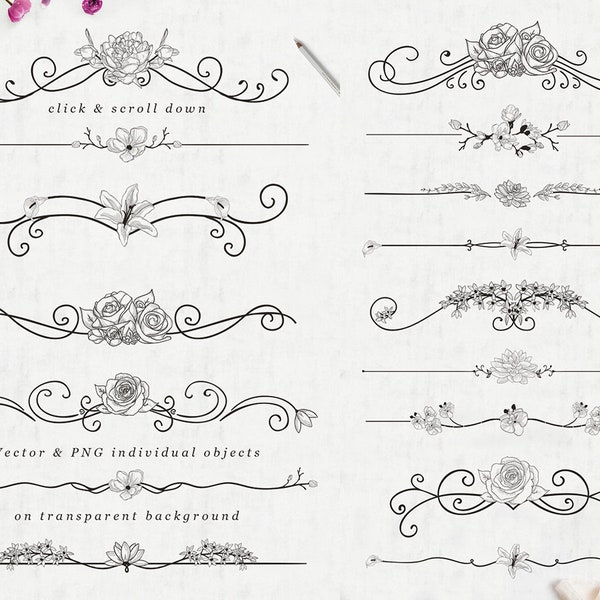 Hand Drawn Dividers - Etsy