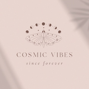 Premade Cosmic Vibes Brand Logo Design for Blog or Small Business ...