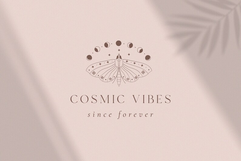 Premade Cosmic Vibes Brand Logo Design for Blog or Small | Etsy