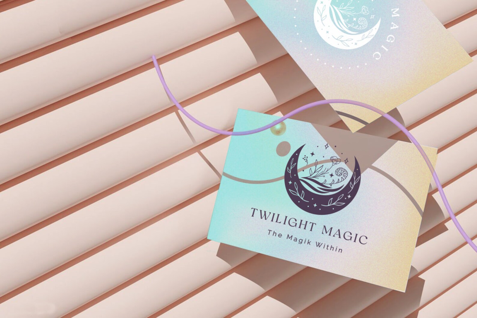 Premade Moon Brand Logo Design for Blog or Small Business, Line Art ...