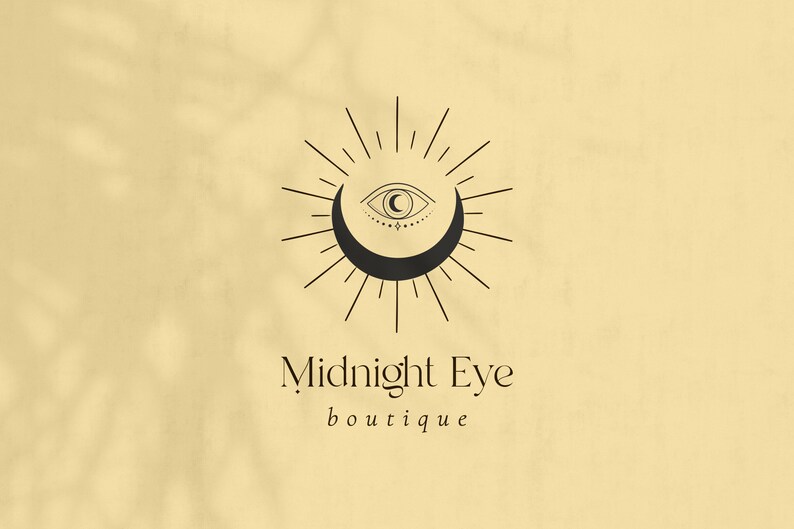 Premade Mystic Moon Eye Brand Logo Design for Blog or Small Business ...