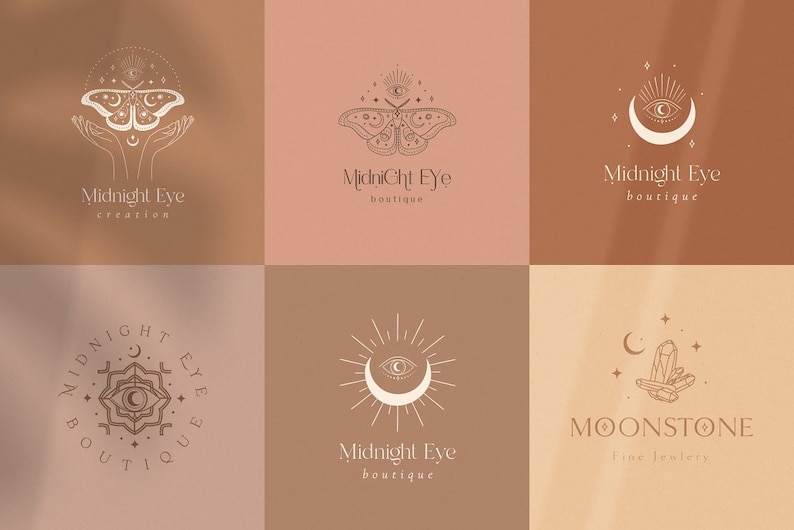 Mysterious Logos Collection. Fully Editable Pre-made Logo Designs ...