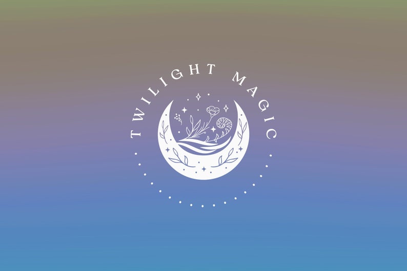 Premade Moon Brand Logo Design for Blog or Small Business | Etsy