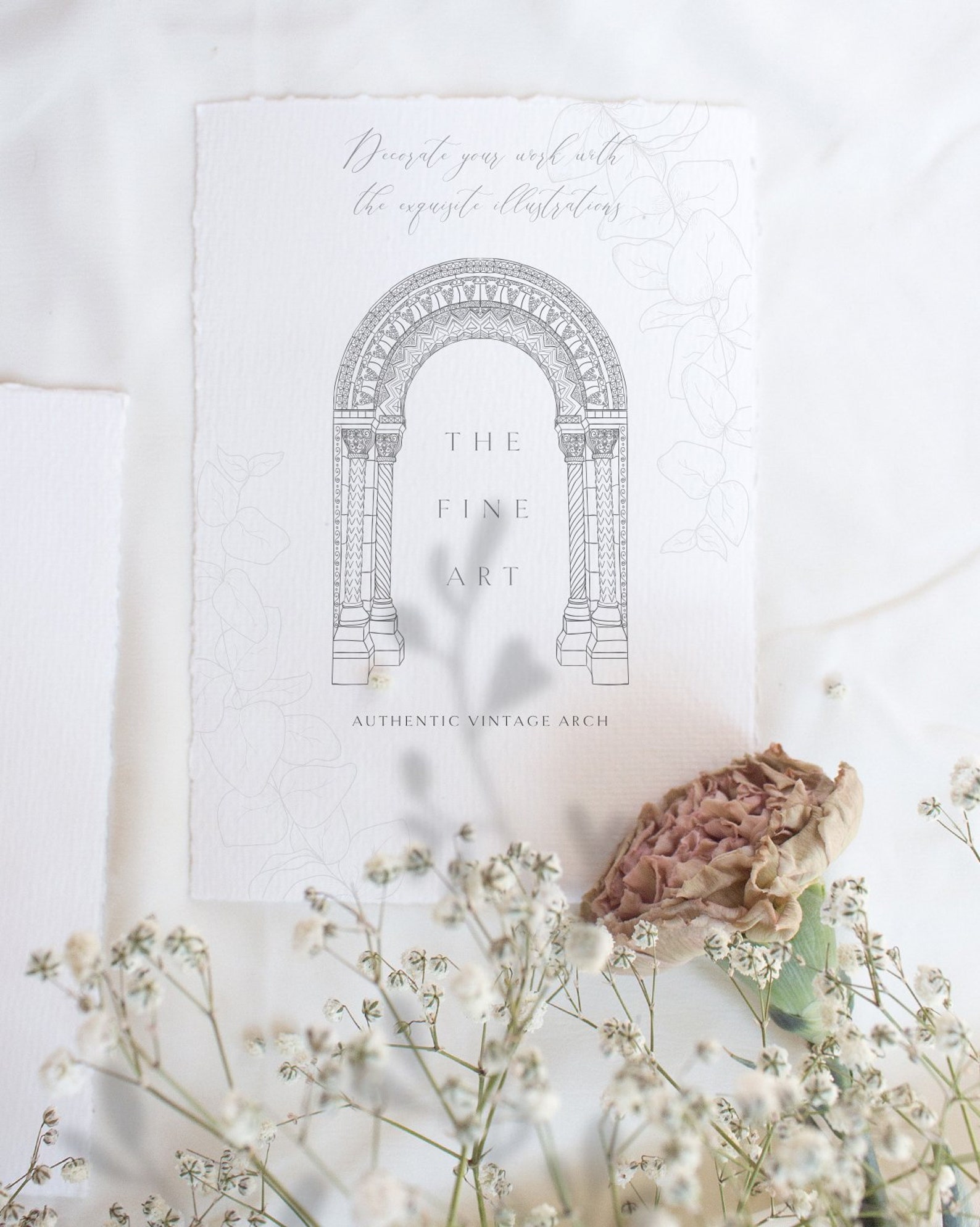 Hand-drawn Gothic Gates Windows. Logo Templates. Floral - Etsy