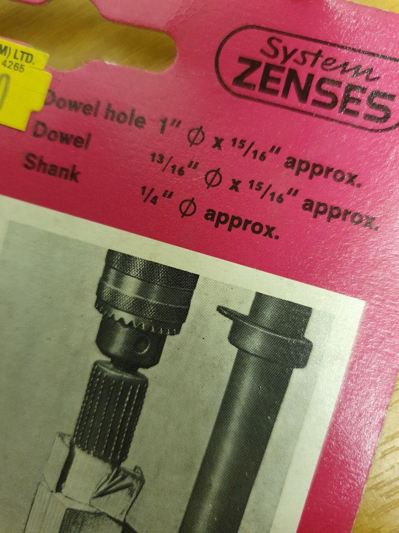 Vintage Ceka Zenses Dowel Mill Bit. New, Old Stock Dowel Maker. - Etsy