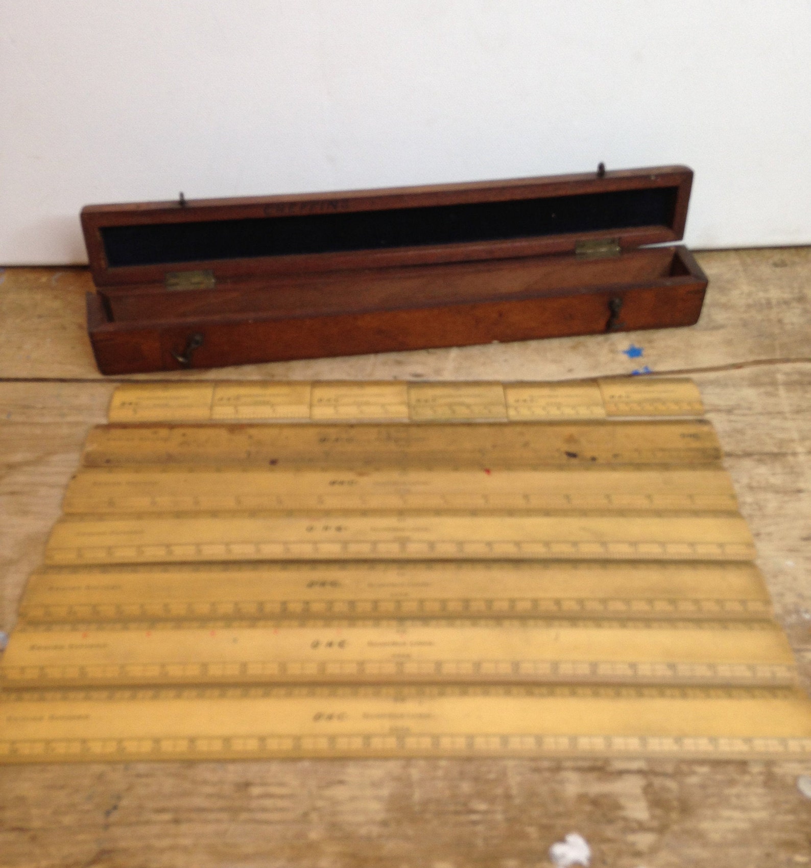 Rare Antique Cased Set of Elliott Bros Lonon Engine Divided Scales ...