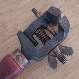 Vintage Hand Vice With Wooden Handle Pin Vice - Etsy