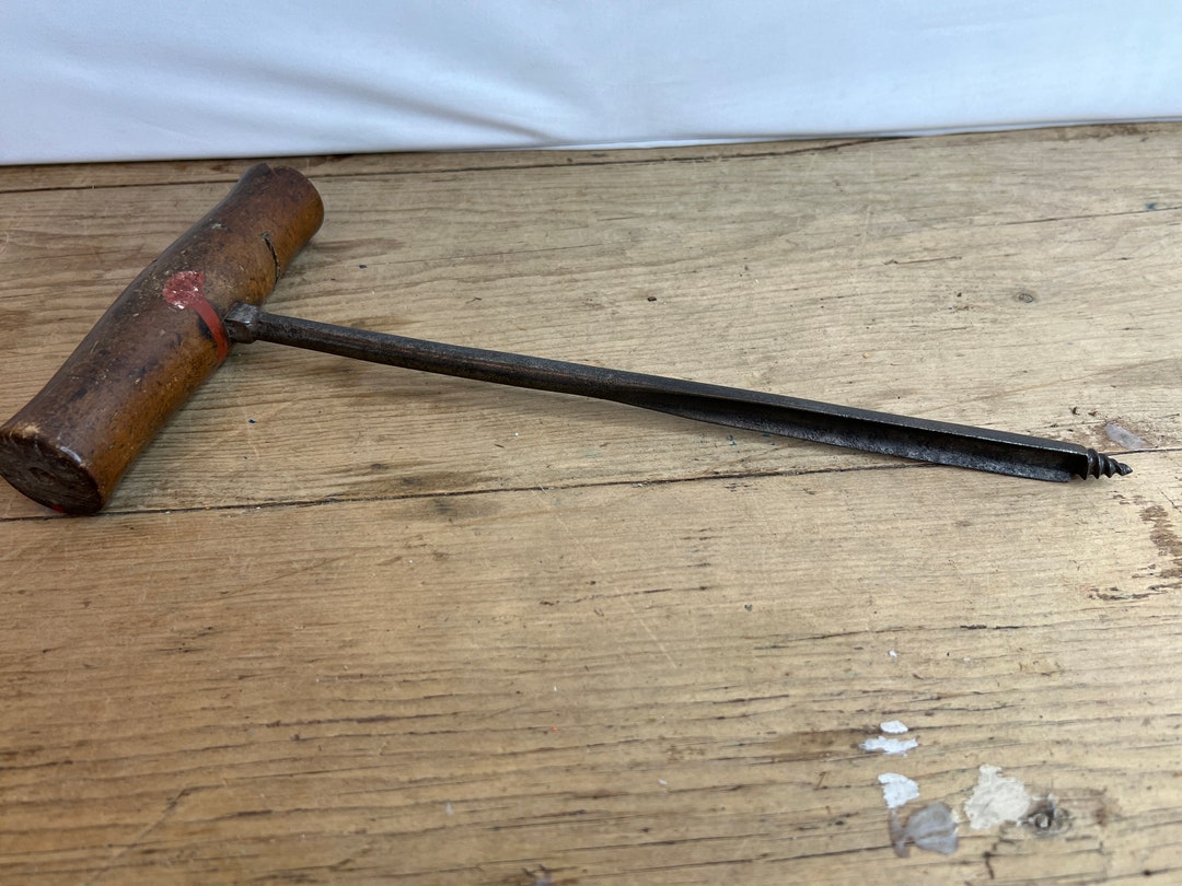 Antique Auger / Gimlet Long Handle With Screw Head - Etsy