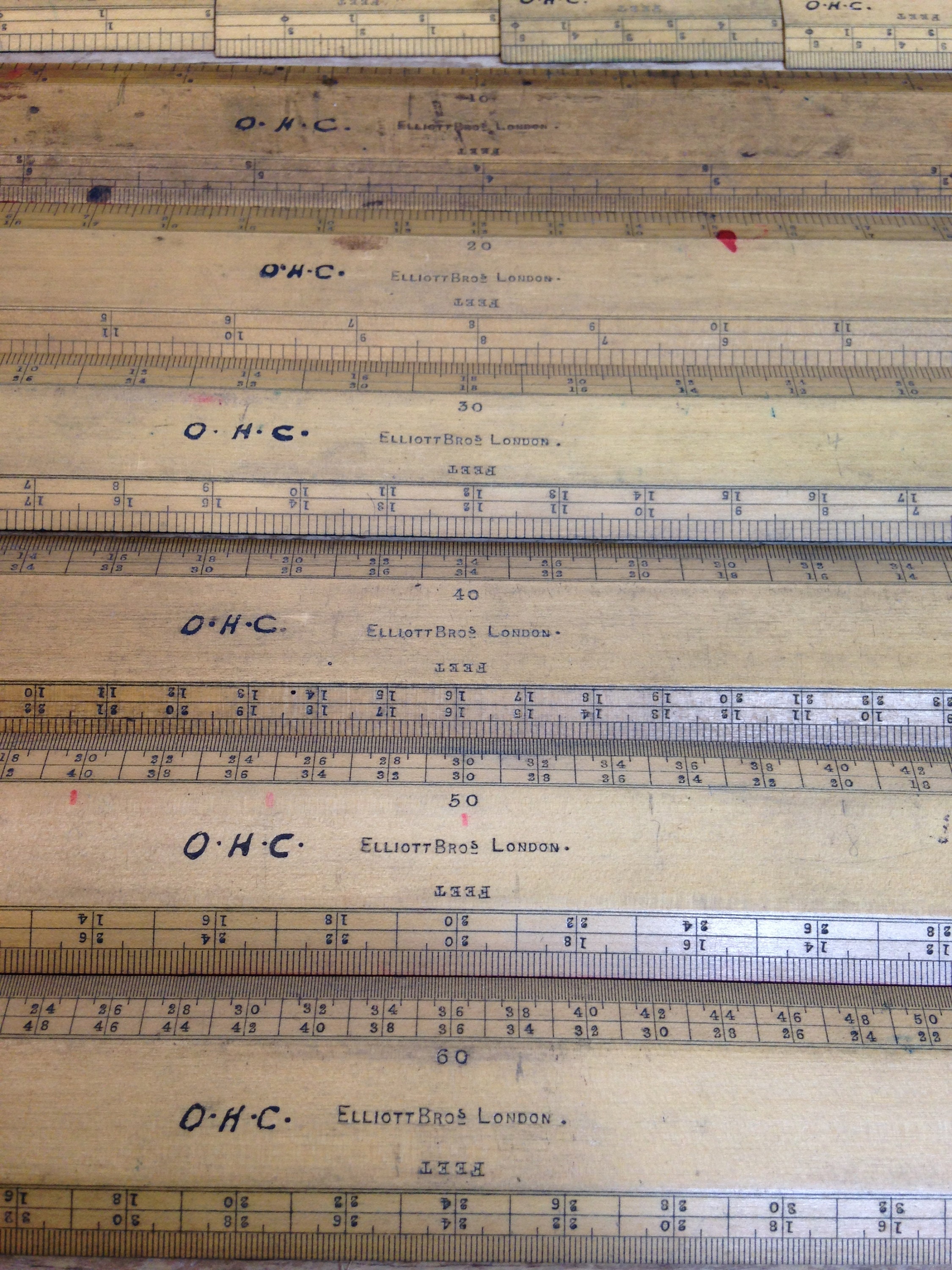 Rare Antique Cased Set of Elliott Bros Lonon Engine Divided Scales ...