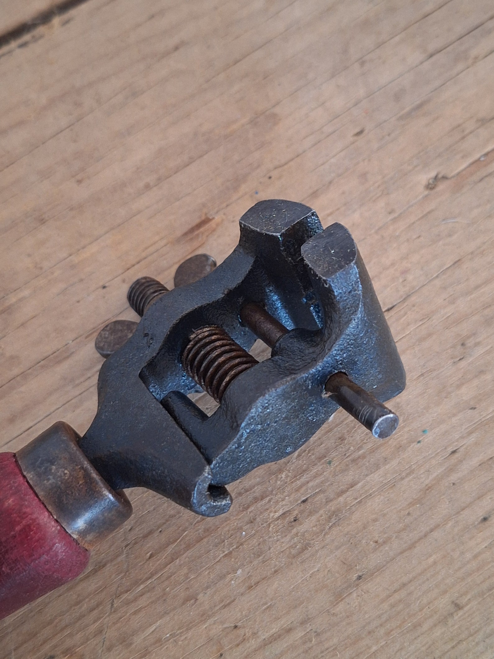 Vintage Hand Vice With Wooden Handle Pin Vice - Etsy